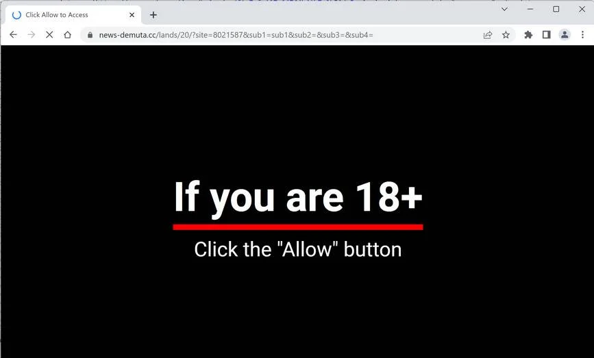 The 'If You are 18 Tap Allow' Online Pop-up Scam and the Risks that Come with it - www ...
